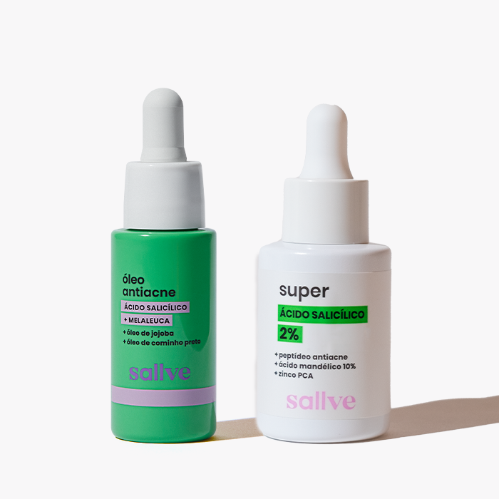 Dupla Antiacne Dia e Noite: Tratamento Completo Contra Acne | Sallve